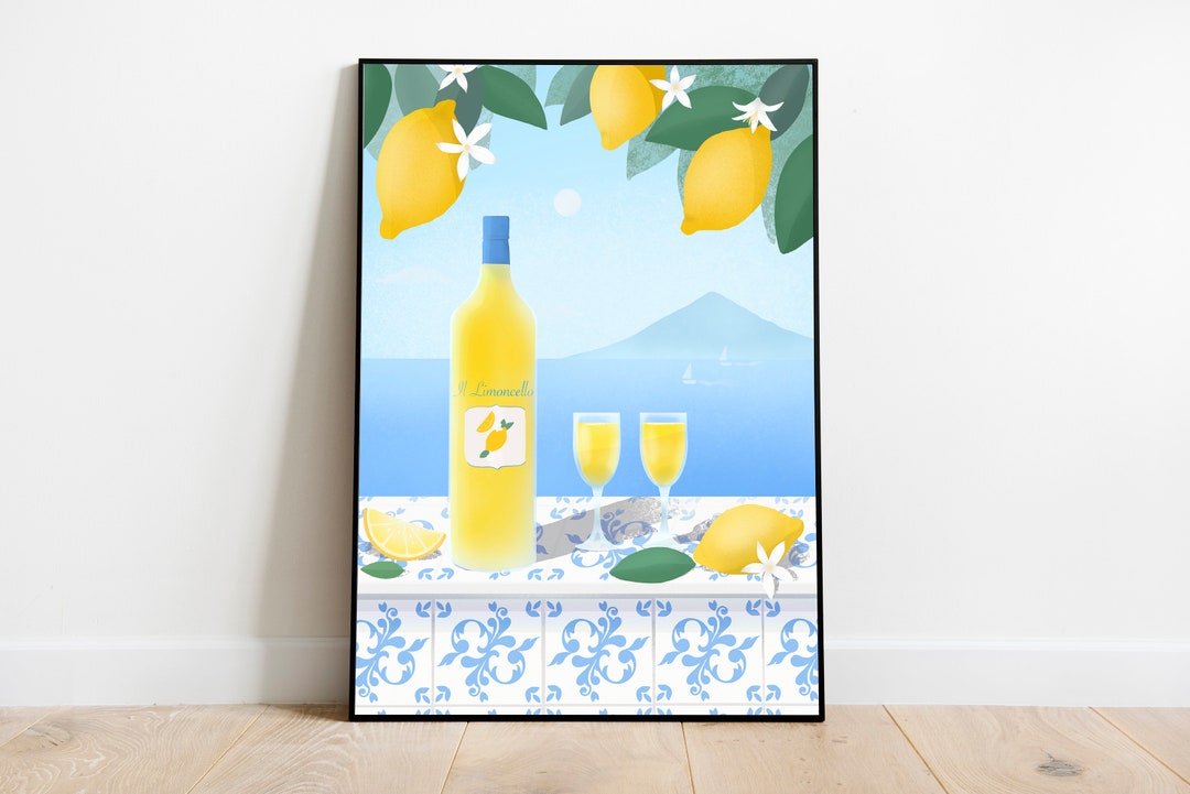 PRINTABLE Limoncello Cocktail, Kitchen Wall Art, Alcohol Print, DIGITAL ...