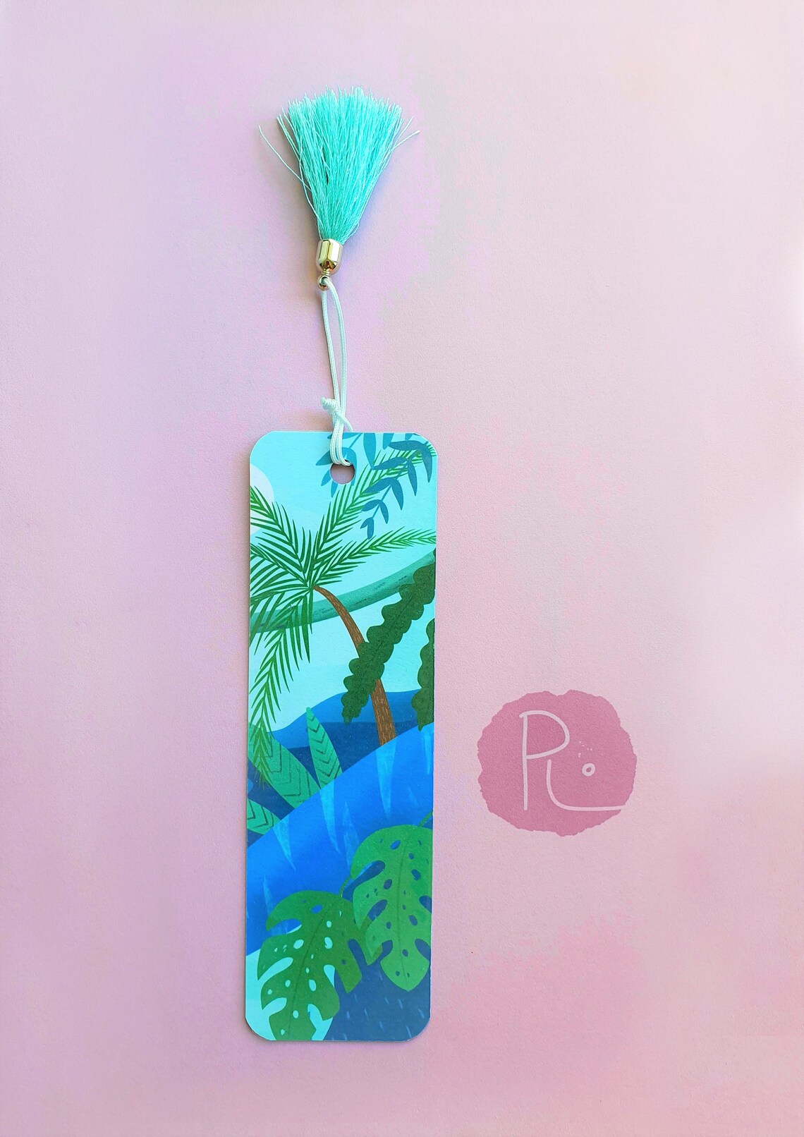 Jungle Bookmark Illustrated Bookmark Art Print Bookmark With - Etsy