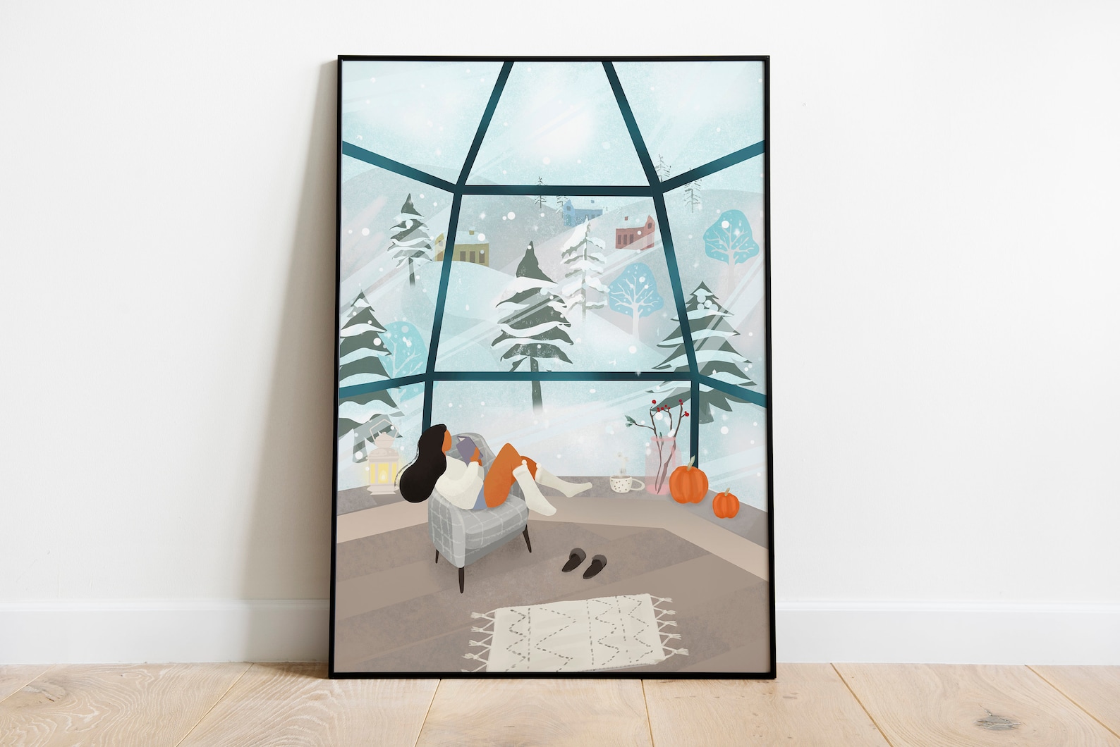 Winter Wonderland Wall Art Print Christmas Poster | Etsy