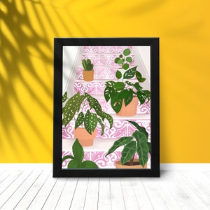 PRINTABLE, Botanical Wall Art Print, Plants Illustration, Tropical ...