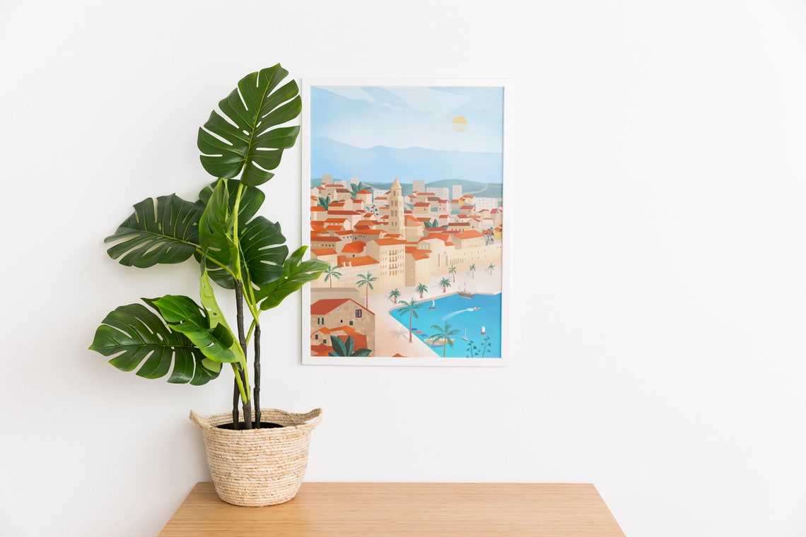 PRINTABLE Wall Art Split City Croatia Travel Art Poster - Etsy