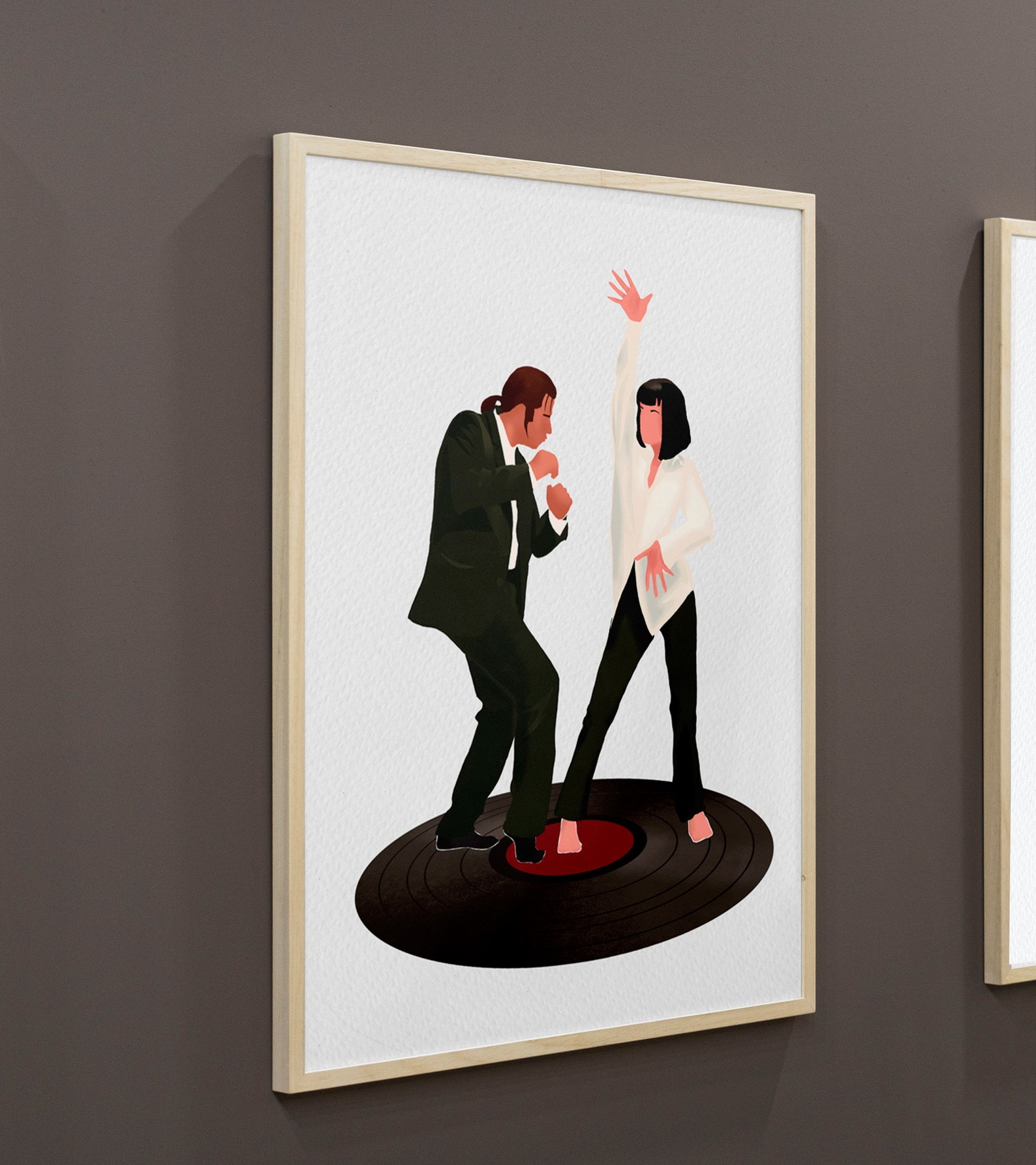 Pulp Fiction Movie Wall Art Tarantino Movie Film Poster | Etsy