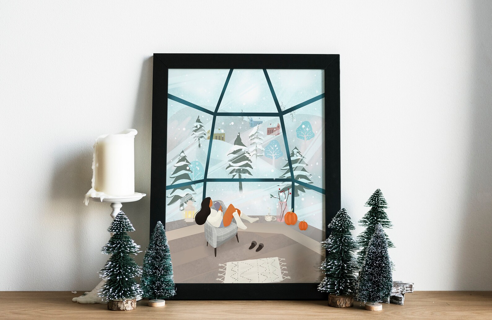 Winter Wonderland Wall Art Print Christmas Poster - Etsy