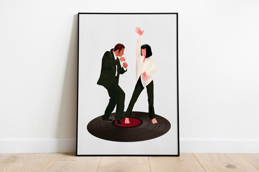 Pulp Fiction Movie Wall Art, Tarantino Movie, Film Poster, Wall Art ...