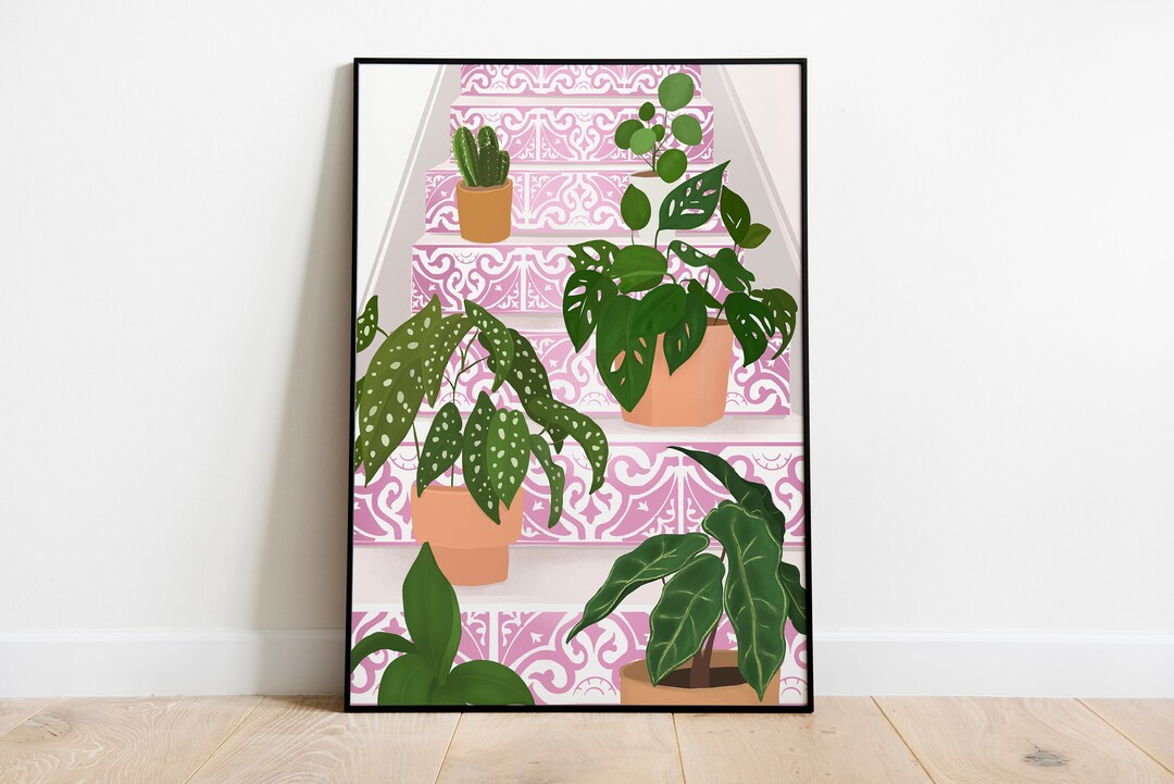 PRINTABLE, Botanical Wall Art Print, Plants Illustration, Tropical ...