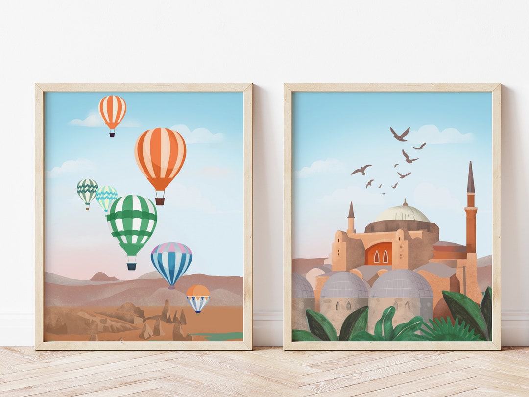 Istanbul, PRINTABLE Wall Art, Turkey Poster, Travel Art, Cappadocia ...