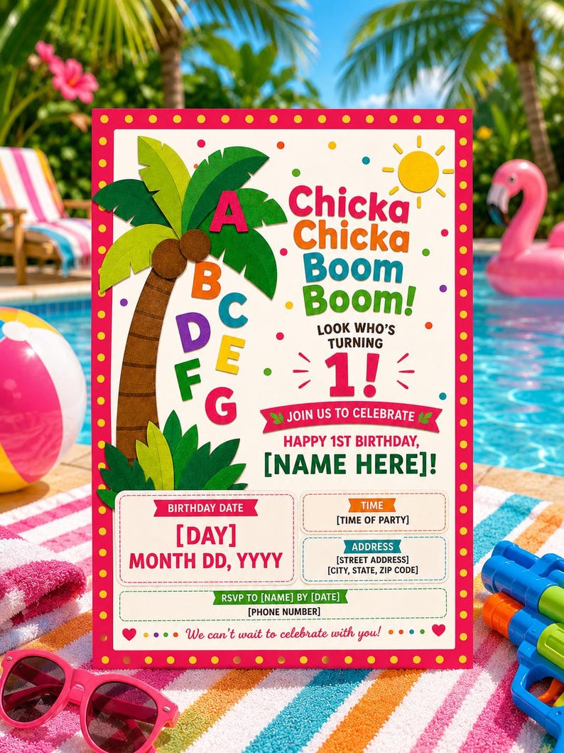 Chicka Boom Birthday Invitation, Animated Video Invitation & Thank You ...