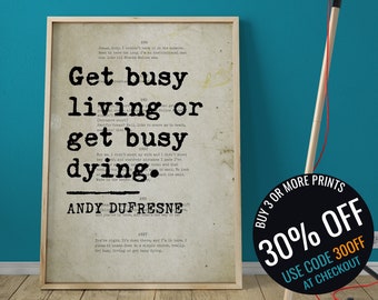 Get Busy Living - Etsy