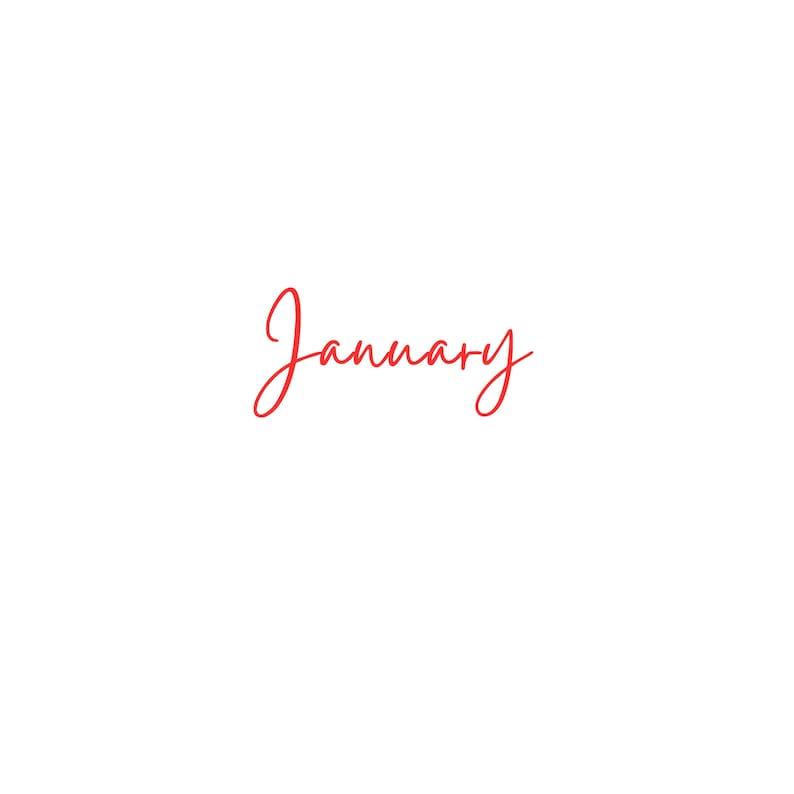 January 2024 Printable Minimal Planner, Printable Calendar Landscape ...