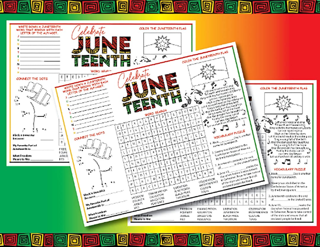 Printable Juneteenth Activity Sheet / Juneteenth / Juneteenth Games ...