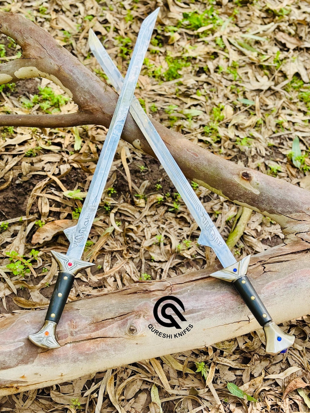 Handmade Drizzt Do'urden Scimitar Sword Set: Icingdeath & Twinkle ...