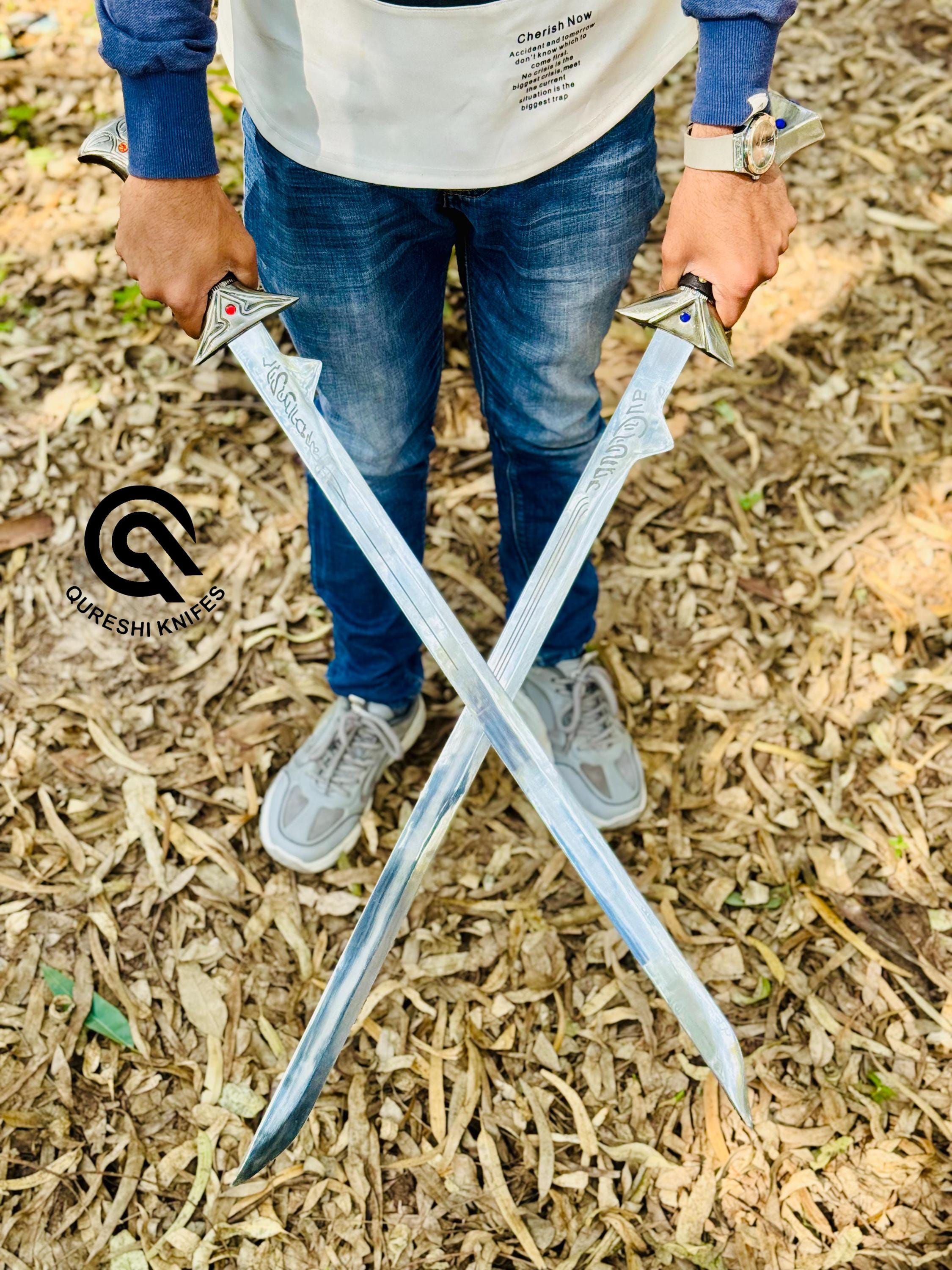 Handmade Drizzt Do'urden Scimitar Sword Set: Icingdeath & Twinkle ...