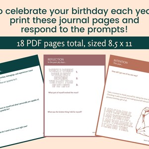 Birthday Reflection Printable PDF Annual Review for Adults and Teens ...