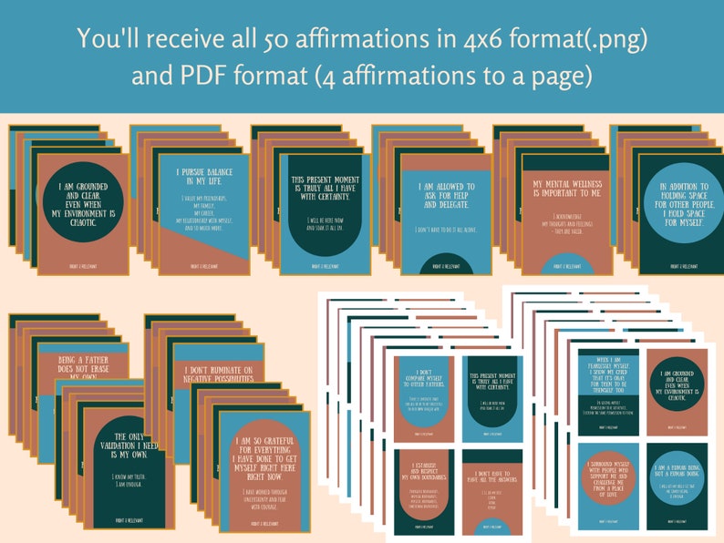 Father Affirmations - Printable - Digital Download - Etsy