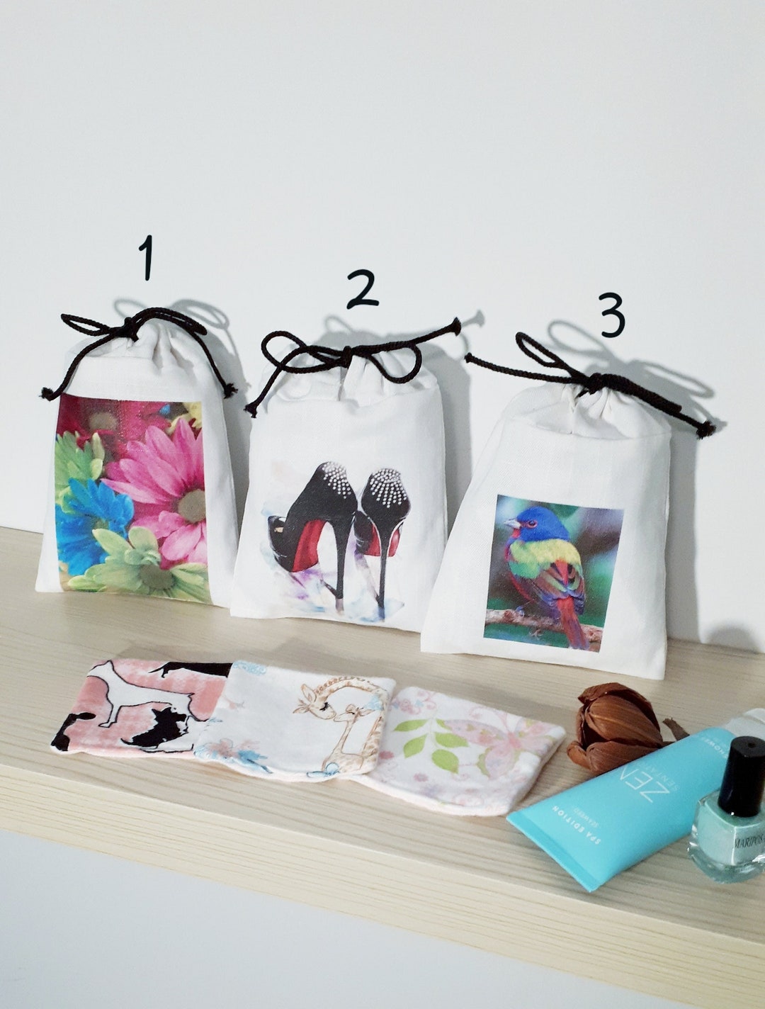 Storage Pouch SMALL Gift Bag Travel Pouch Cosmetic Case - Etsy