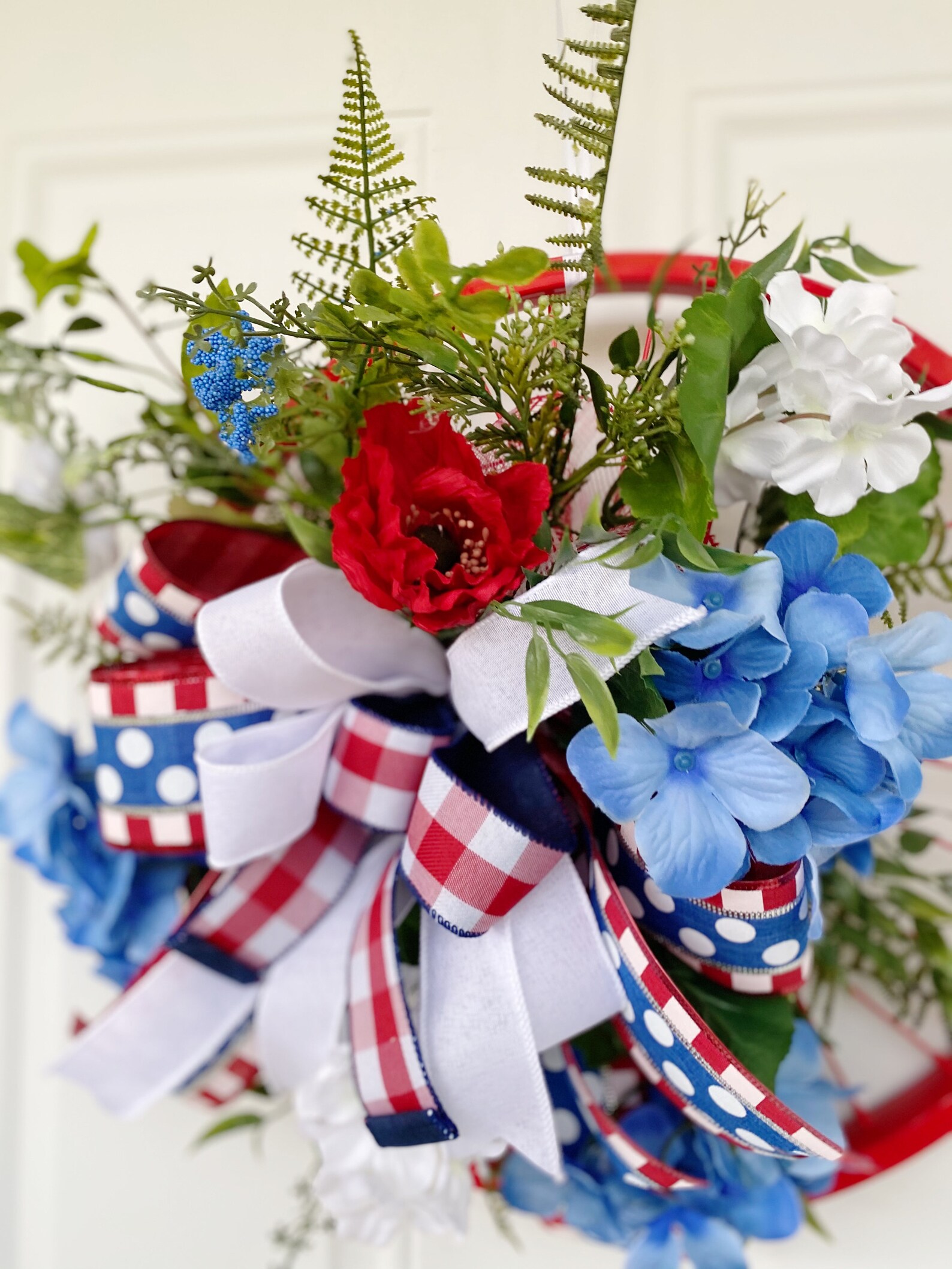 Patriotic Welcome Bicycle Wheel Wreath Patriotic Bicycle Rim - Etsy