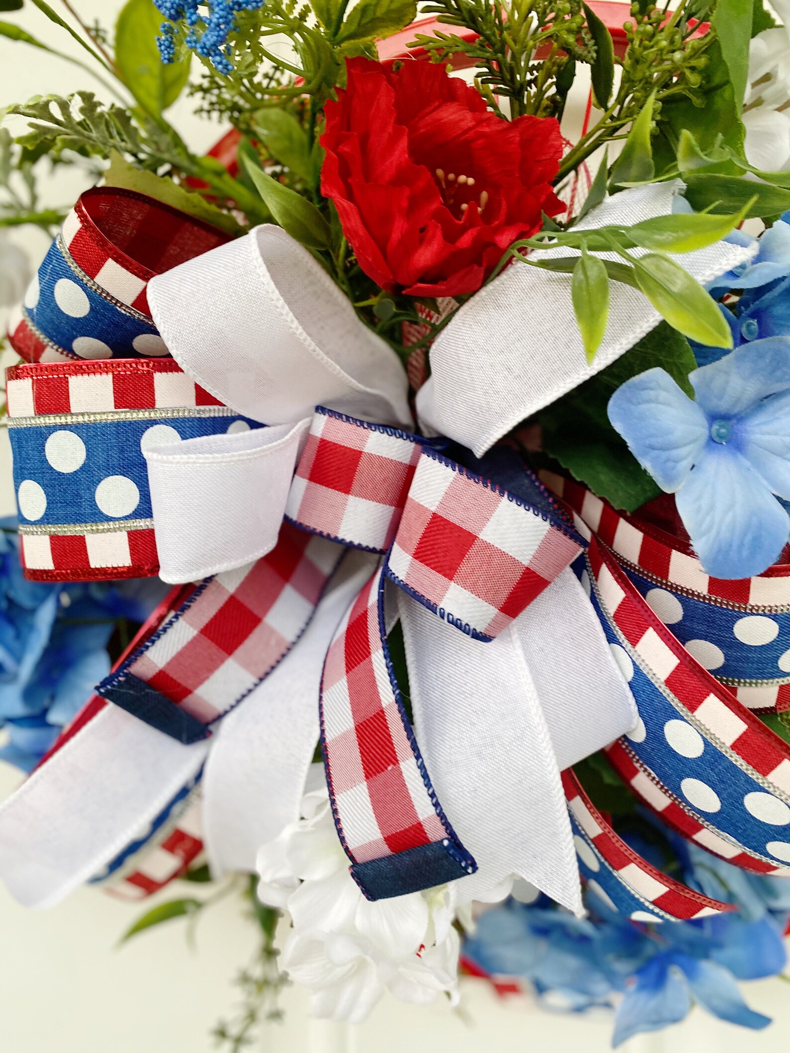 Patriotic Welcome Bicycle Wheel Wreath Patriotic Bicycle Rim - Etsy