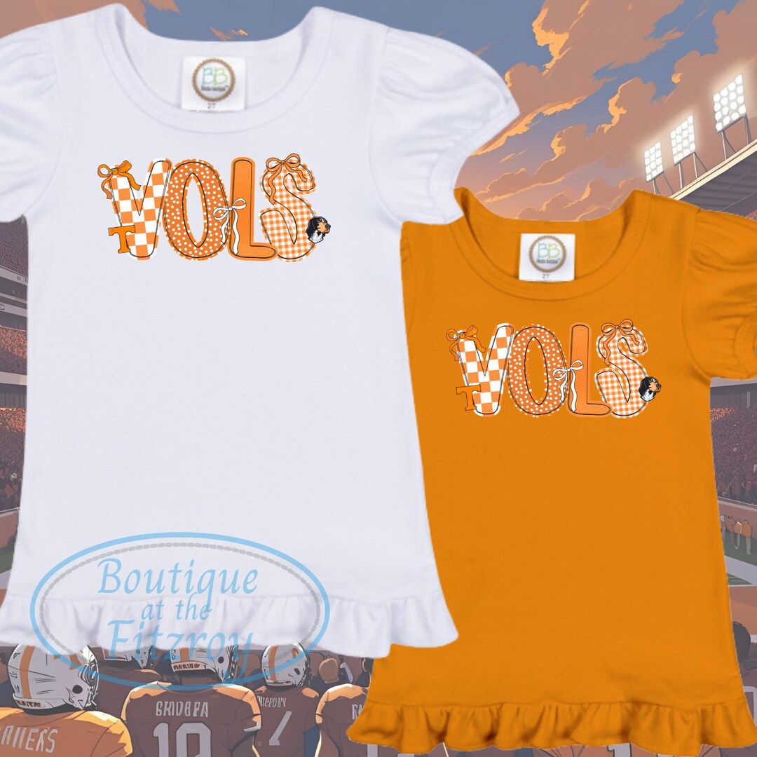 Girls Football Shirt / Vols Girl Shirt / Girls Game Day Ready Shirt ...