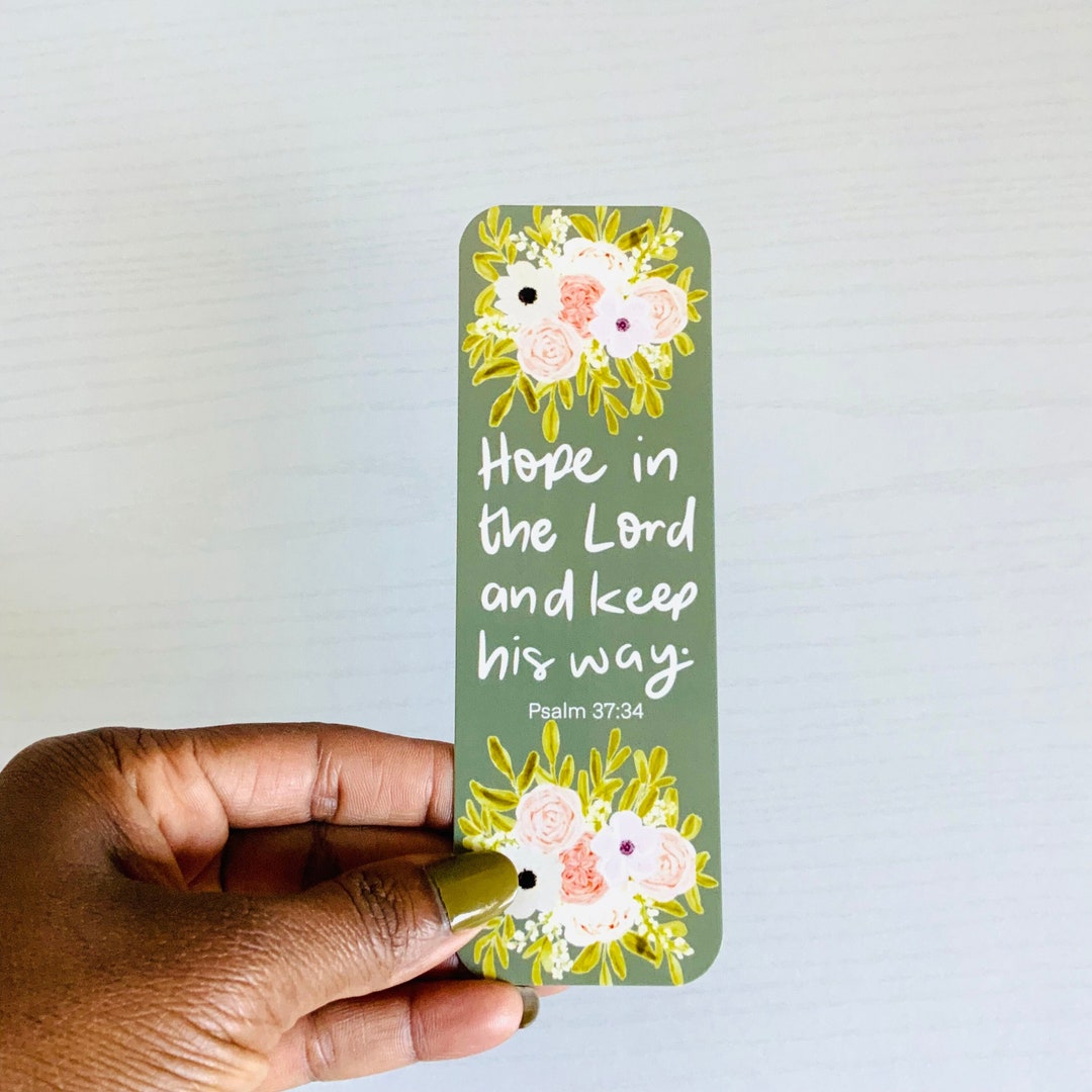 Hope in the Lord Bookmark | Christian Page Marker | Christmas Gift ...