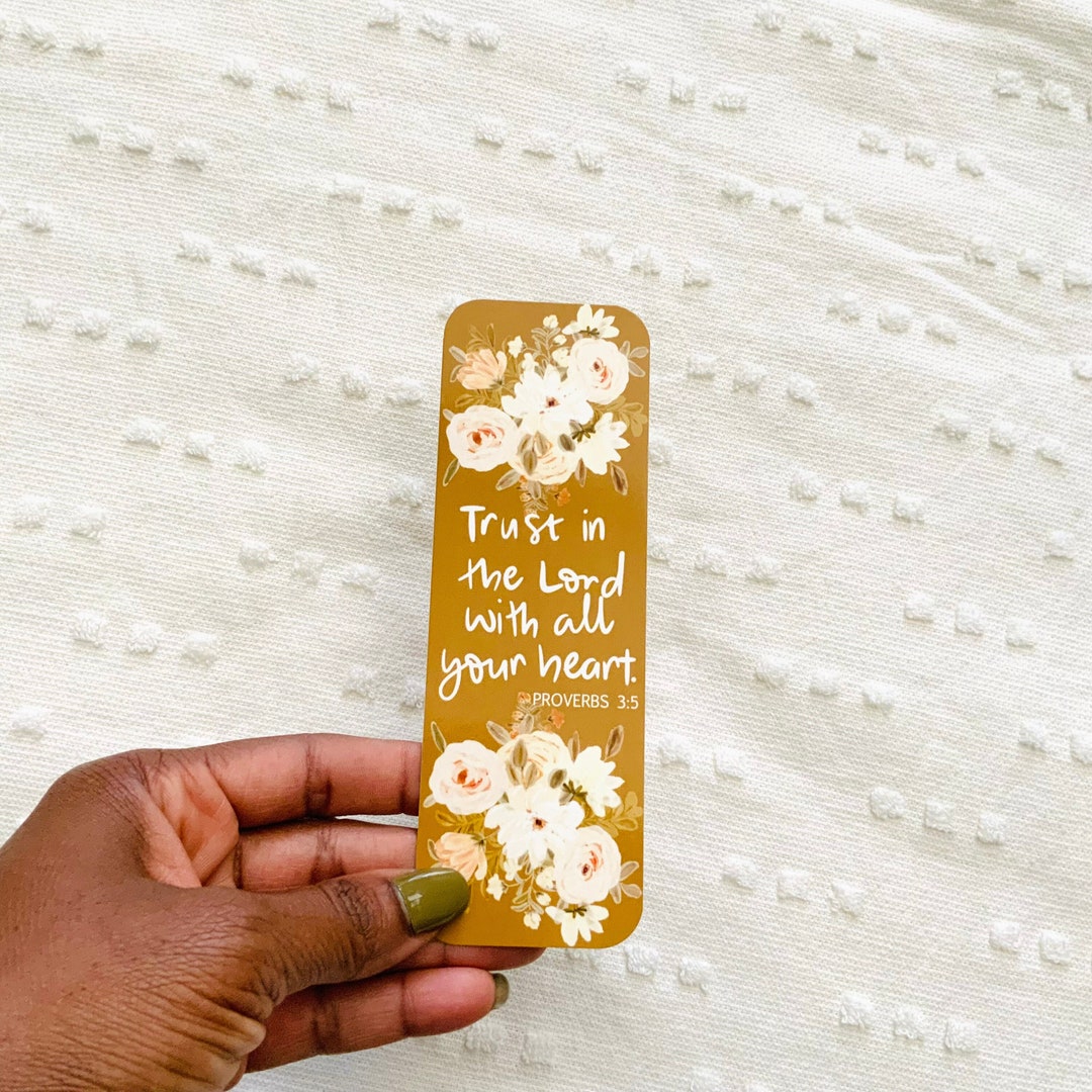 Trust in the Lord Bookmark | Christian Page Marker | Christmas Gift ...