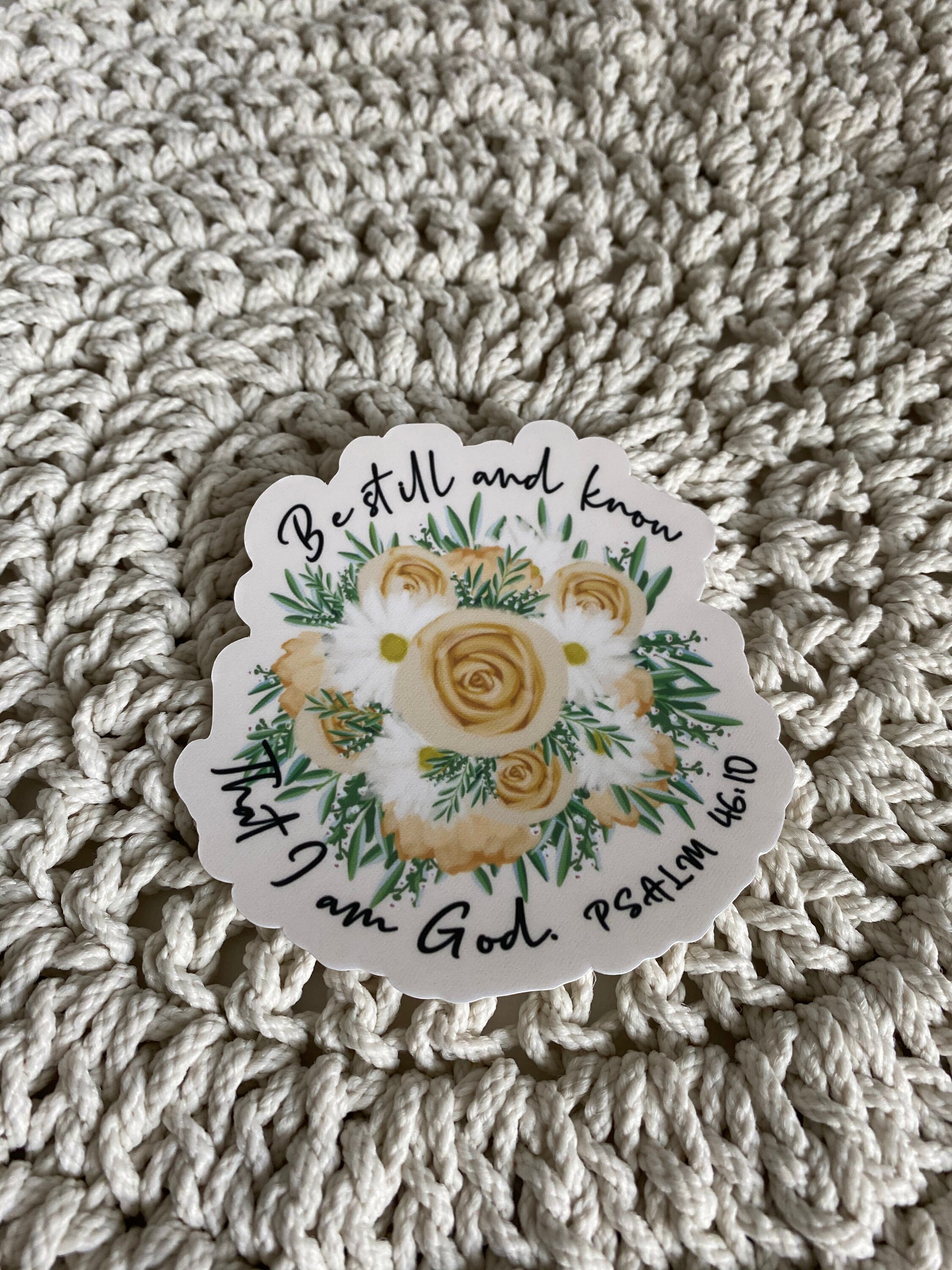 Be Still Sticker Bible Verse Sticker Christian Sticker | Etsy