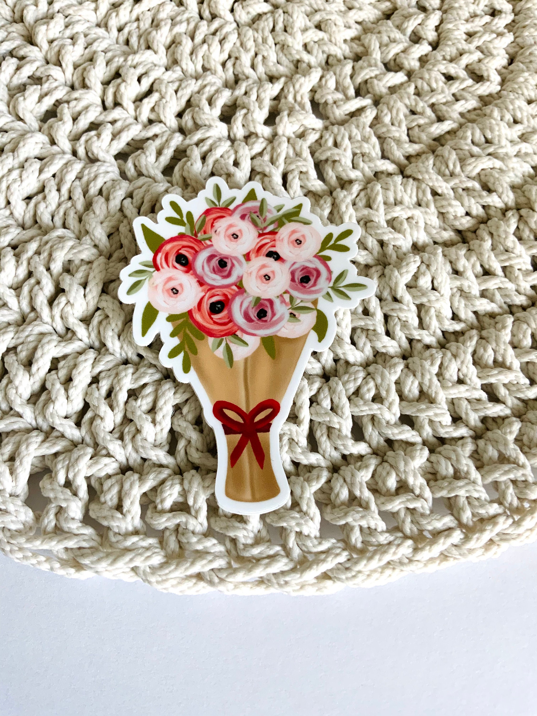 Flower Bouquet Sticker 3x2 In - Etsy Singapore