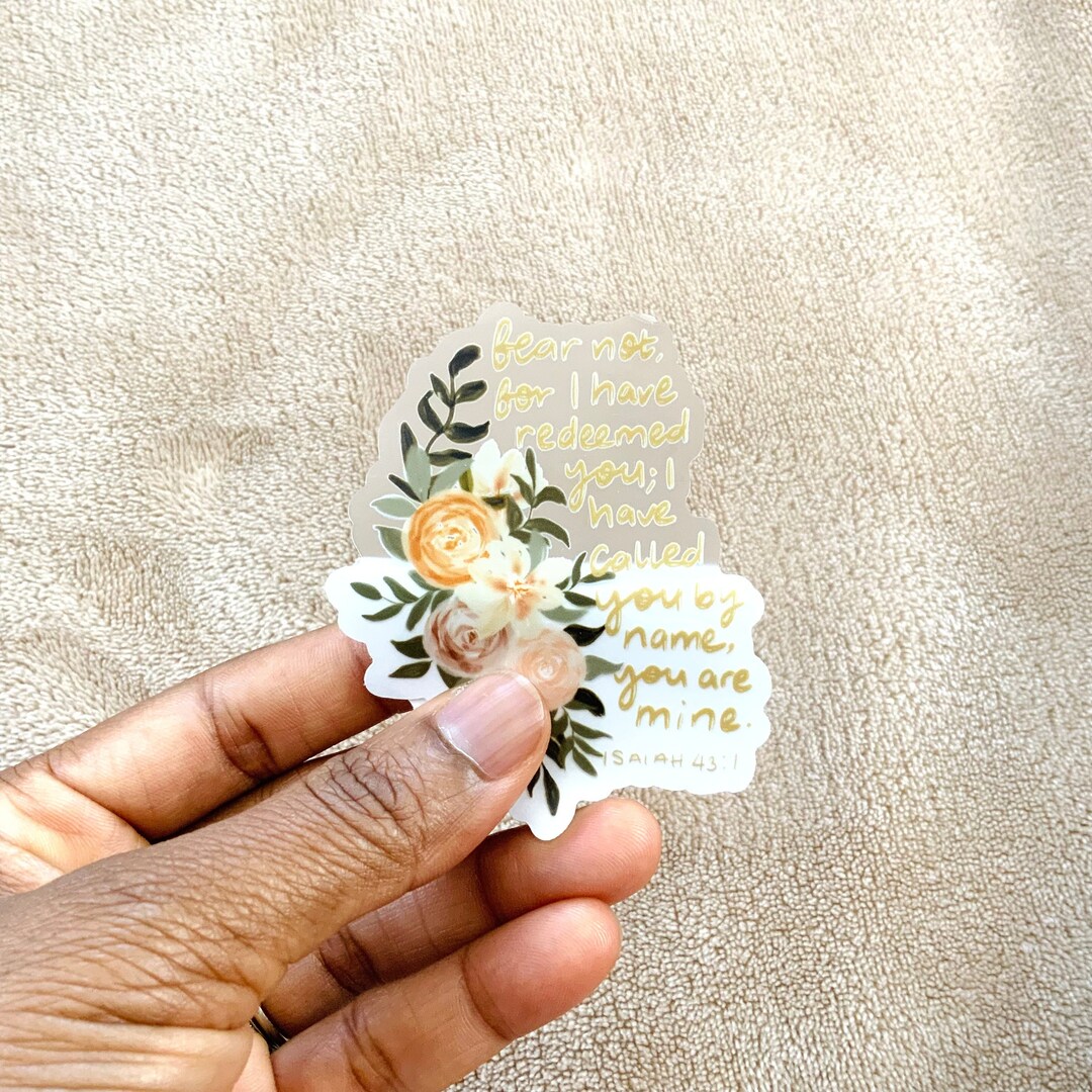 You Are Mine - Bible Verse Sticker, Christian Sticker, Clear Sticker - Etsy