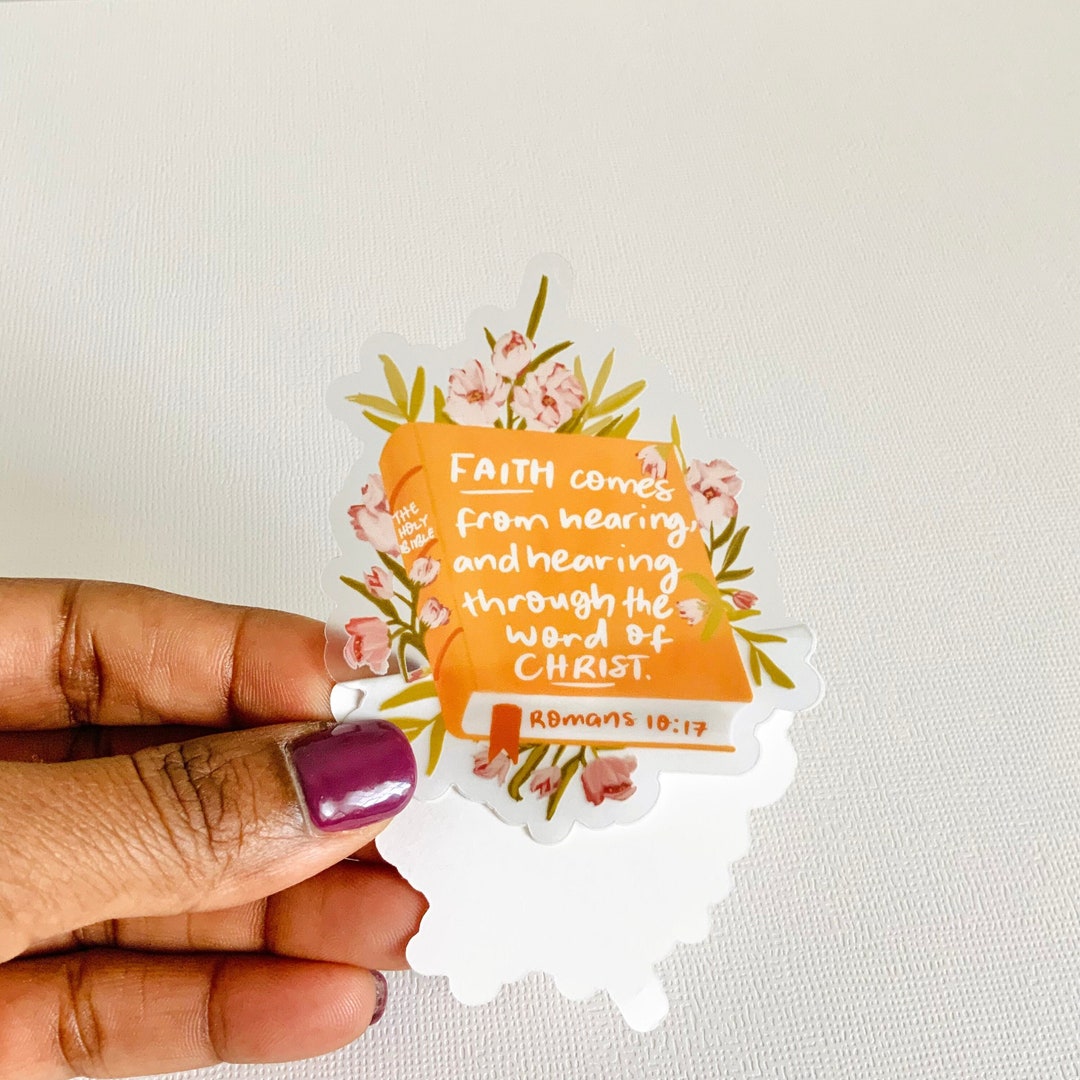 Faith Sticker, Clear Sticker, Bible Verse Sticker, Christian Vinyl ...