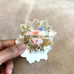 Jesus Christ is Lord Bible Verse Sticker Christian Sticker - Etsy