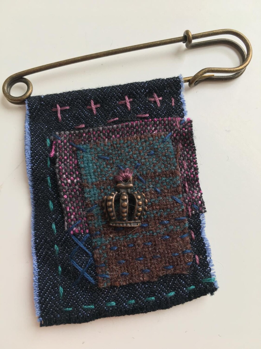Designer Brooch ,cute Brooch Fabric,textile Art Brooch, Wearable Art ...