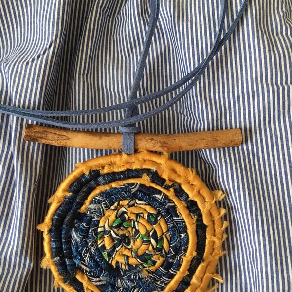 Textile Necklace - Etsy