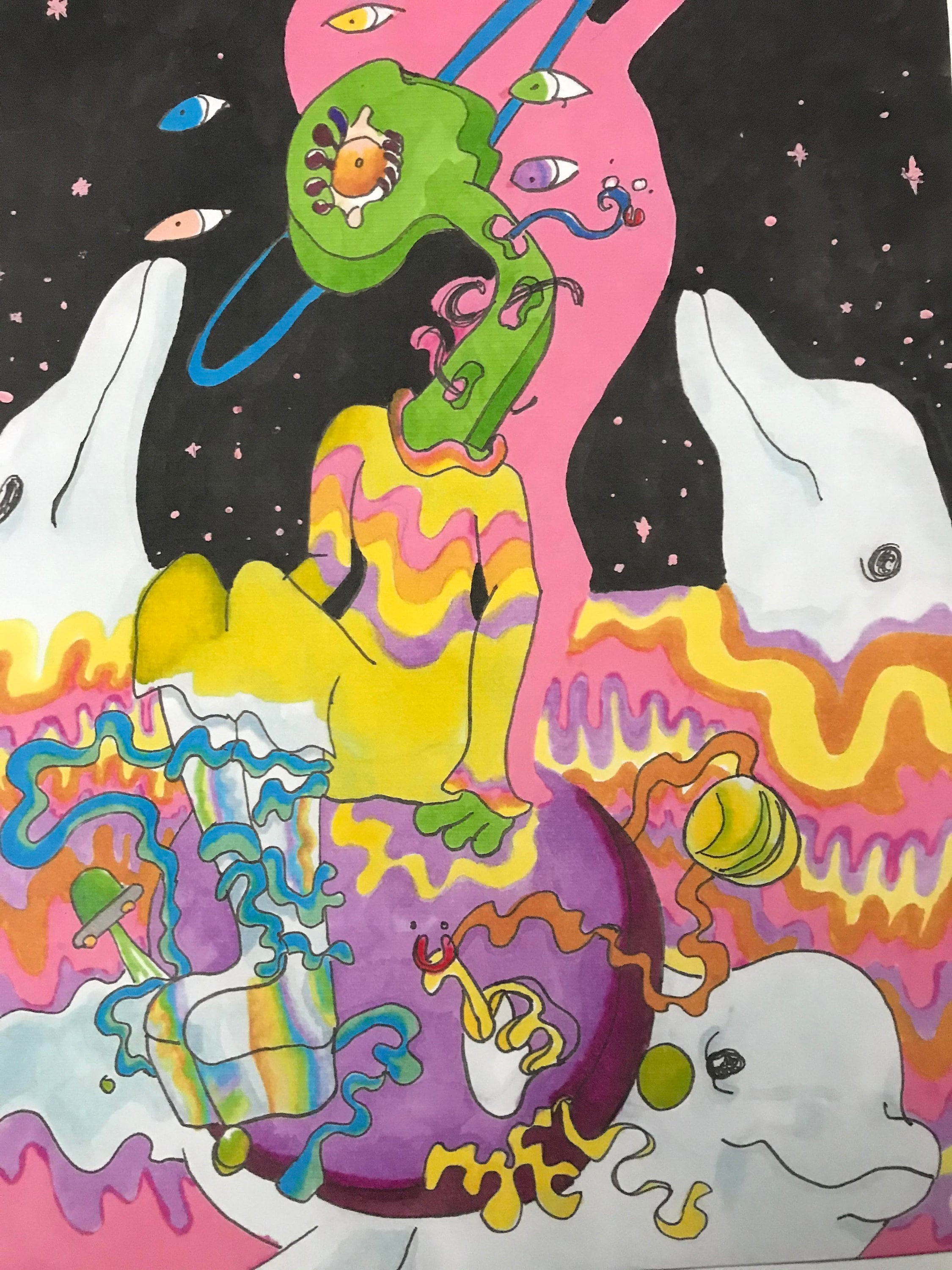 Lisa Frank Dolphins
