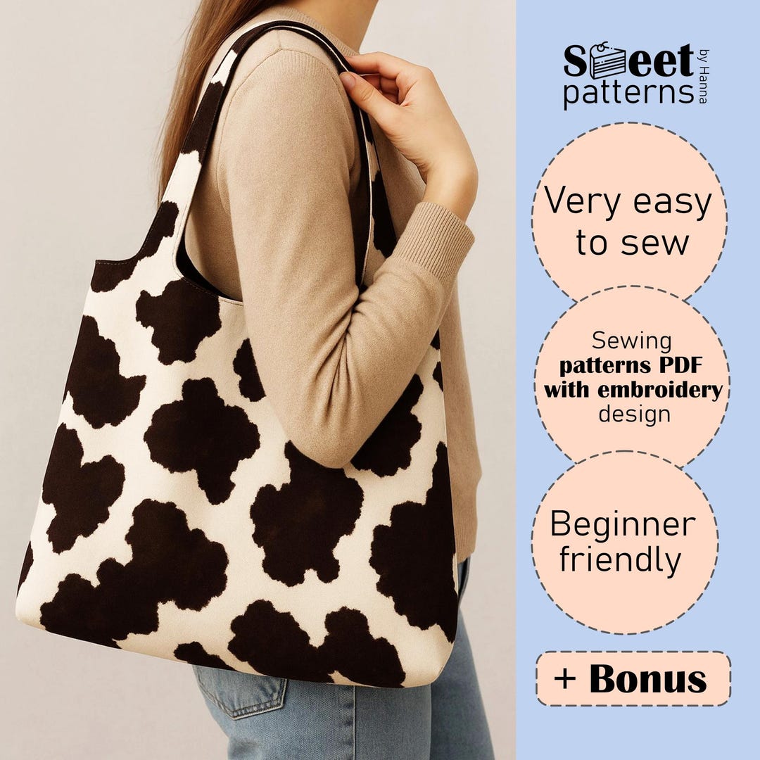 Boho Hobo Bag Sewing Pattern PDF With Embroidery Designs - Etsy