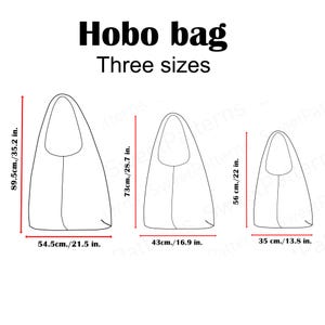 Boho Hobo Bag Sewing Pattern PDF , Photo Tutorial, Three Size - Etsy
