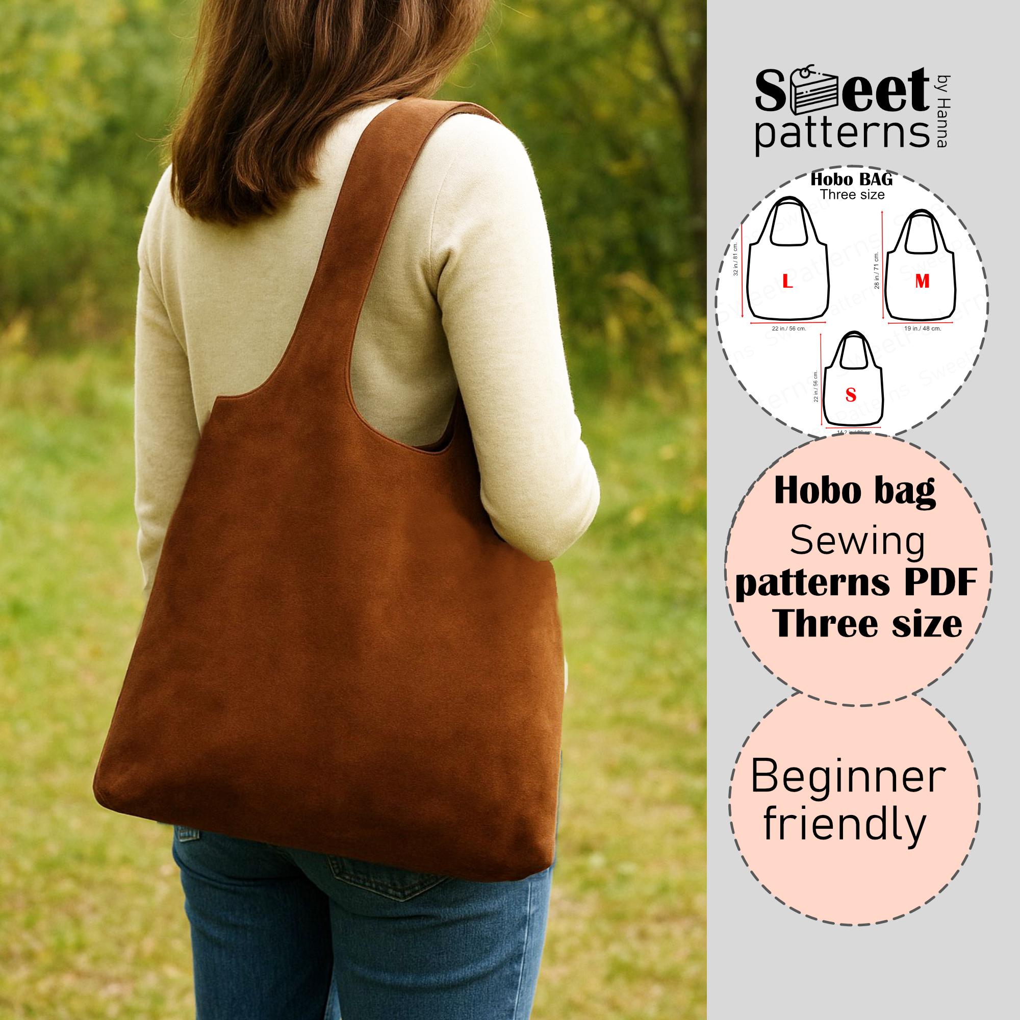 Boho Hobo Bag Sewing Pattern PDF With Embroidery Design (3 Versions)4k ...