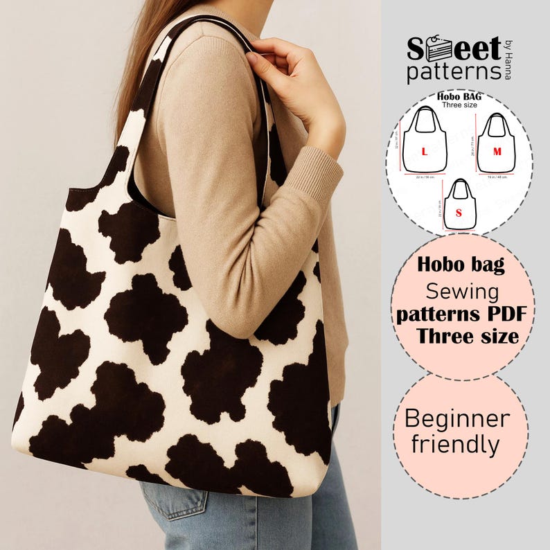 Boho Hobo Bag Sewing Pattern PDF With Embroidery Design (3 Versions)4k ...