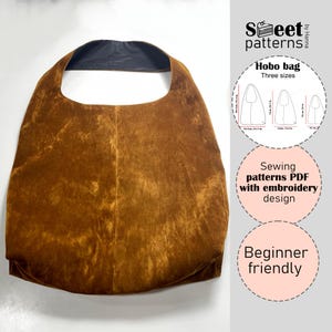 Boho Hobo Bag Sewing Pattern PDF , Photo Tutorial, Three Size - Etsy