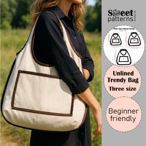 Boho Hobo Bag Sewing Pattern PDF , Photo Tutorial, Three Size, Unlined ...