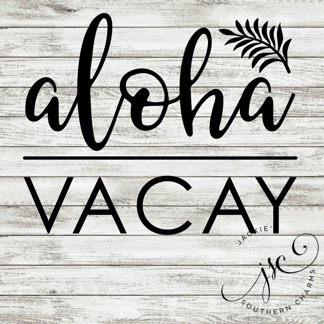 Aloha Vacay Vinyl Decal - Etsy