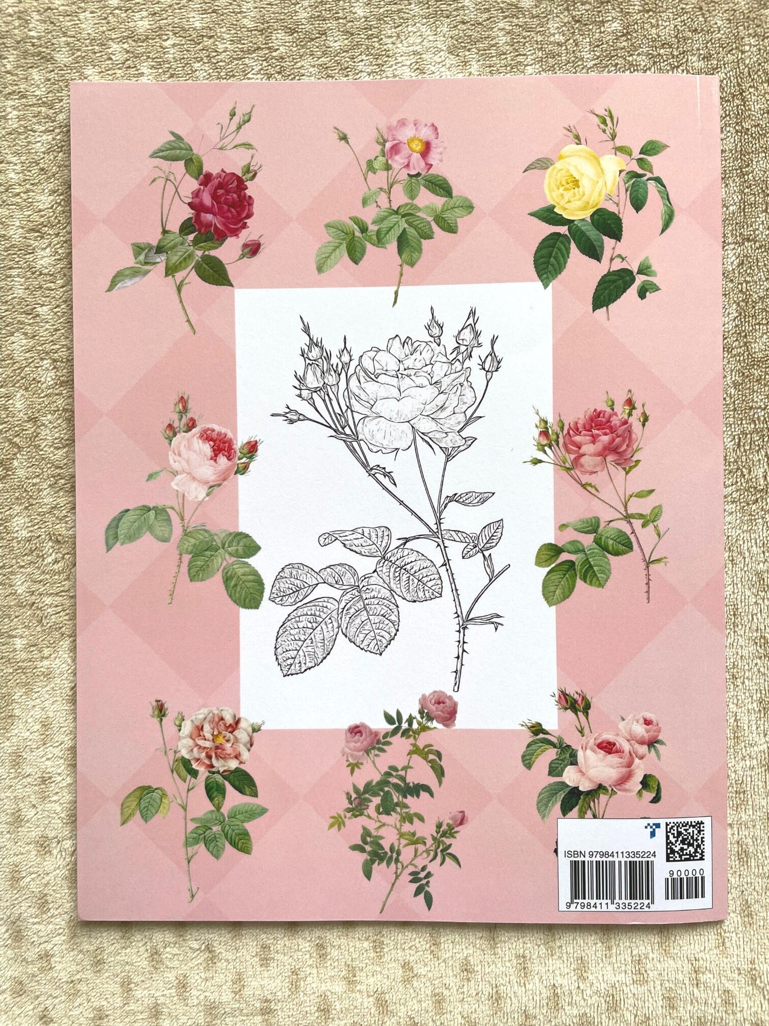 Vintage Roses Colouring Book for Adults Redoute's Roses Colouring Book ...