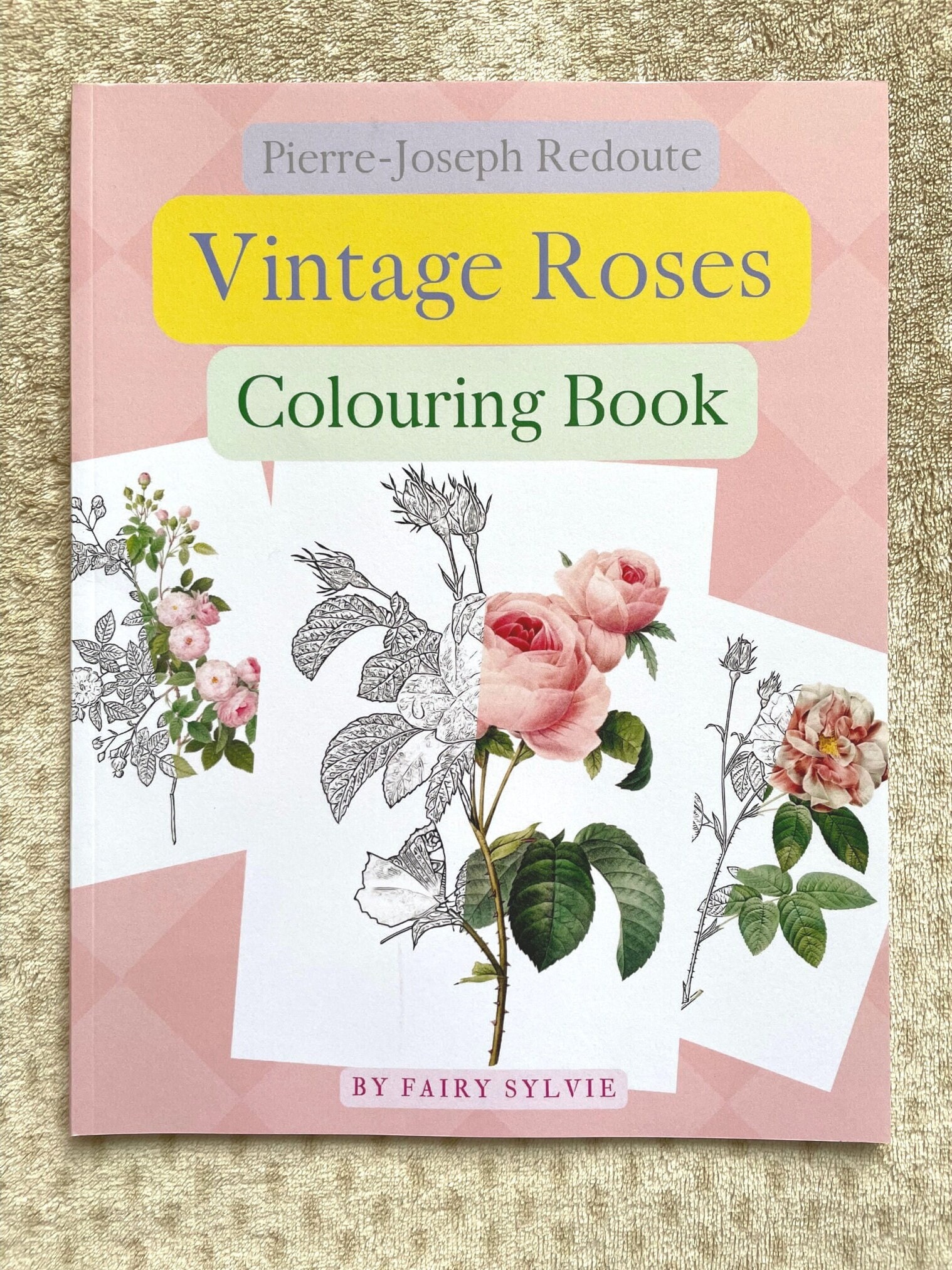 Vintage Roses Colouring Book for Adults Redoute's Roses Colouring Book ...