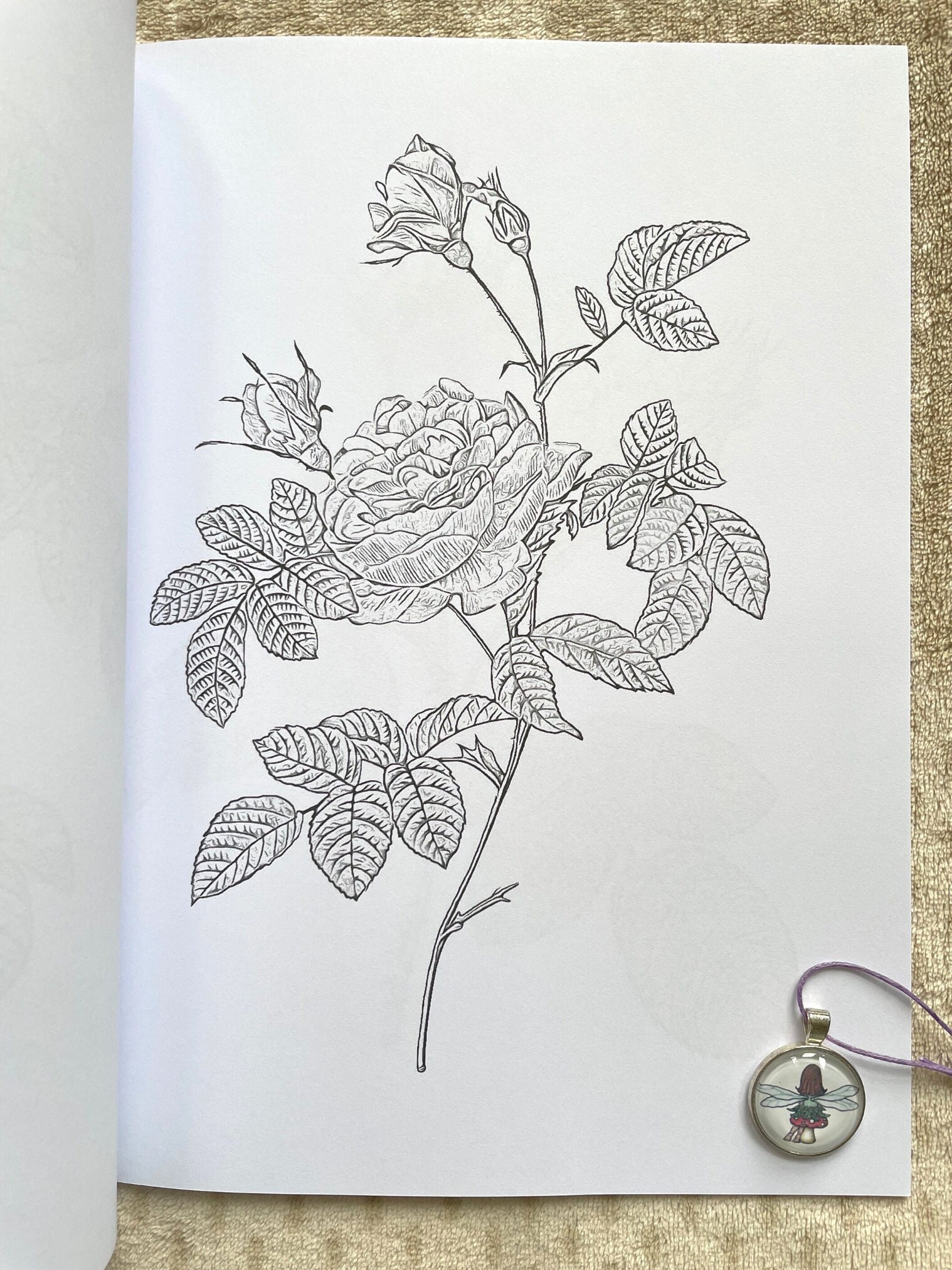 Vintage Roses Colouring Book for Adults Redoute's Roses Colouring Book ...