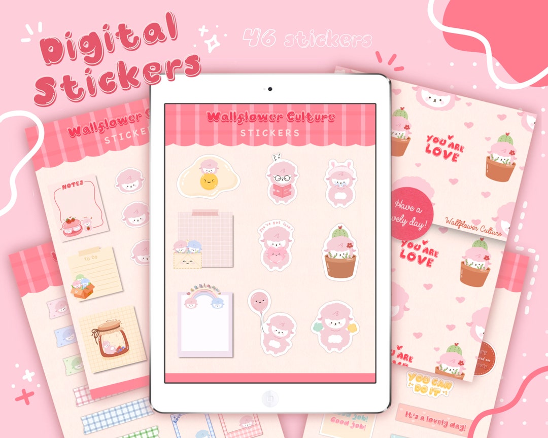 Digital Stickers for Goodnotes | Precropped Goodnotes Stickers ...