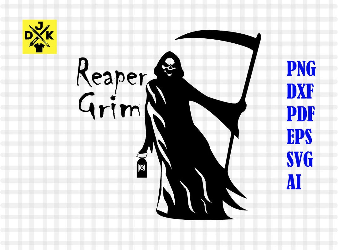 Grim Reaper Svg, Death Svg, Skeleton Svg, Grim Reaper Decal, Horror T ...
