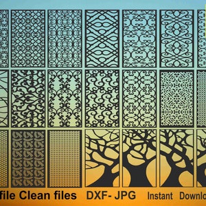 Cnc Files for Laser, Router, Plasma, Fiber, Over 86 Dxf File, Pattern ...
