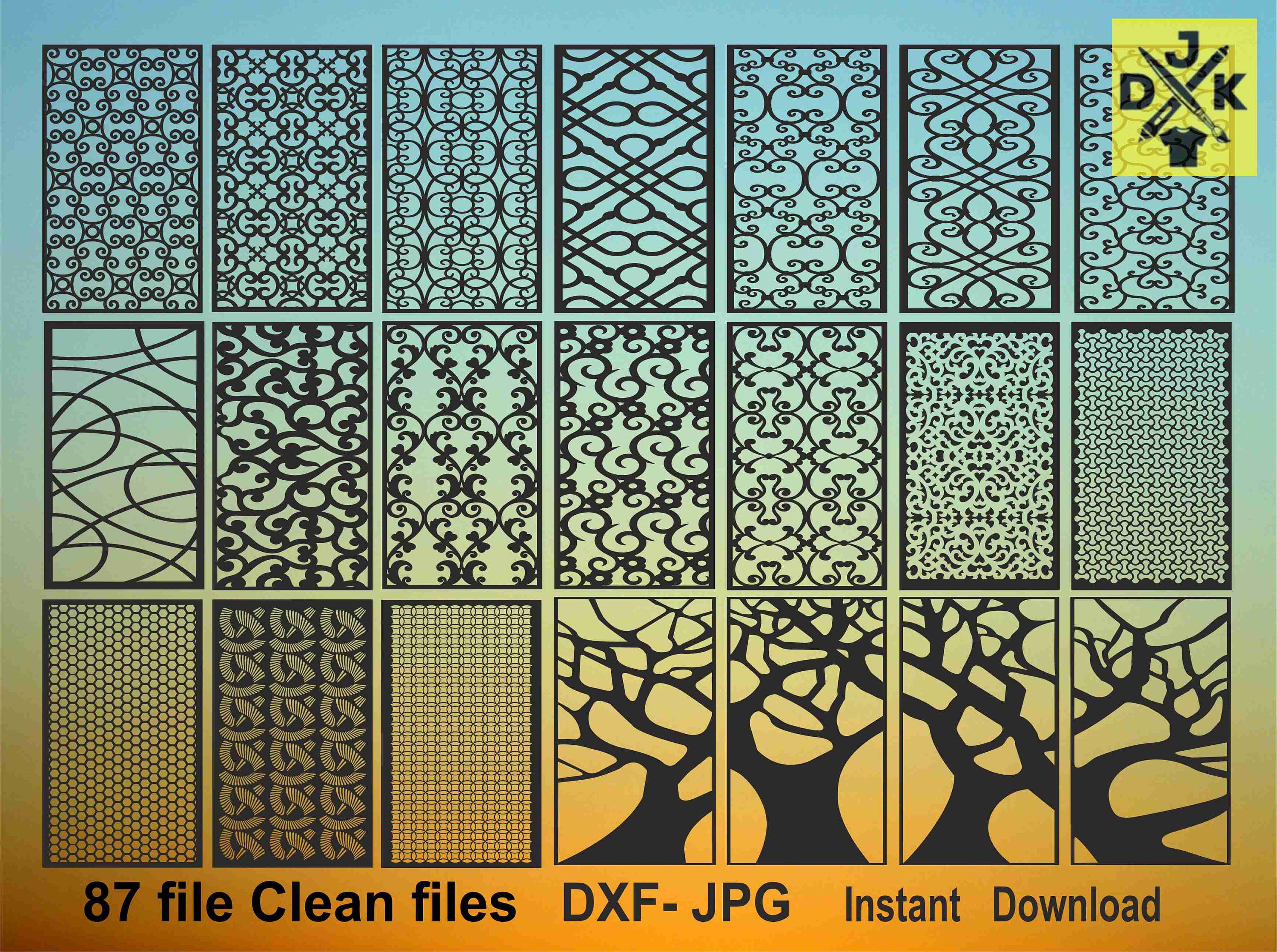 Cnc Files for Laser Router Plasma Fiber Over 86 Dxf File - Etsy
