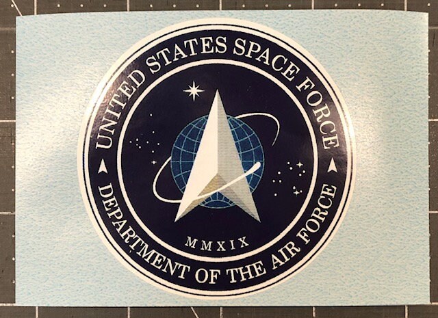 Space Force Logo Vinyl Decal Sticker Oracal 651 Space Rockets - Etsy