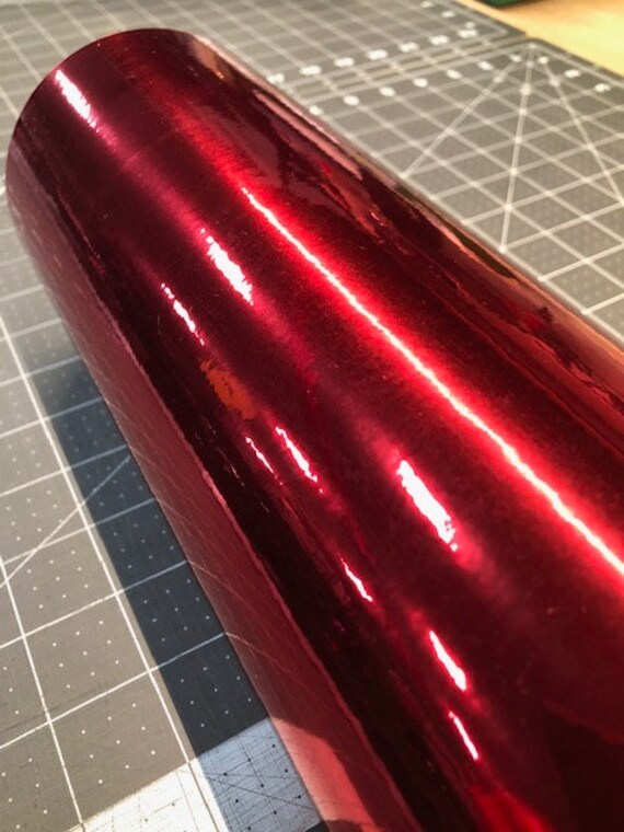 Red Chrome Sign Vinyl 12 x 24 sheets for Plotter | Etsy