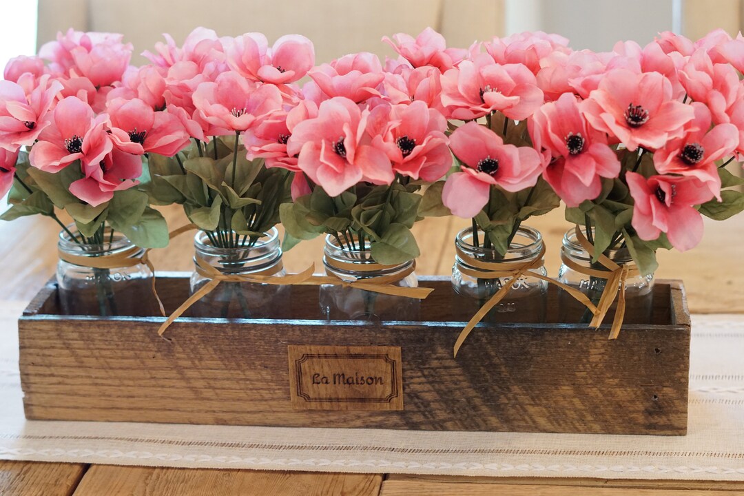 Rustic Flower Box Centerpiece for Farmhouse Decor Excellent Gift for ...