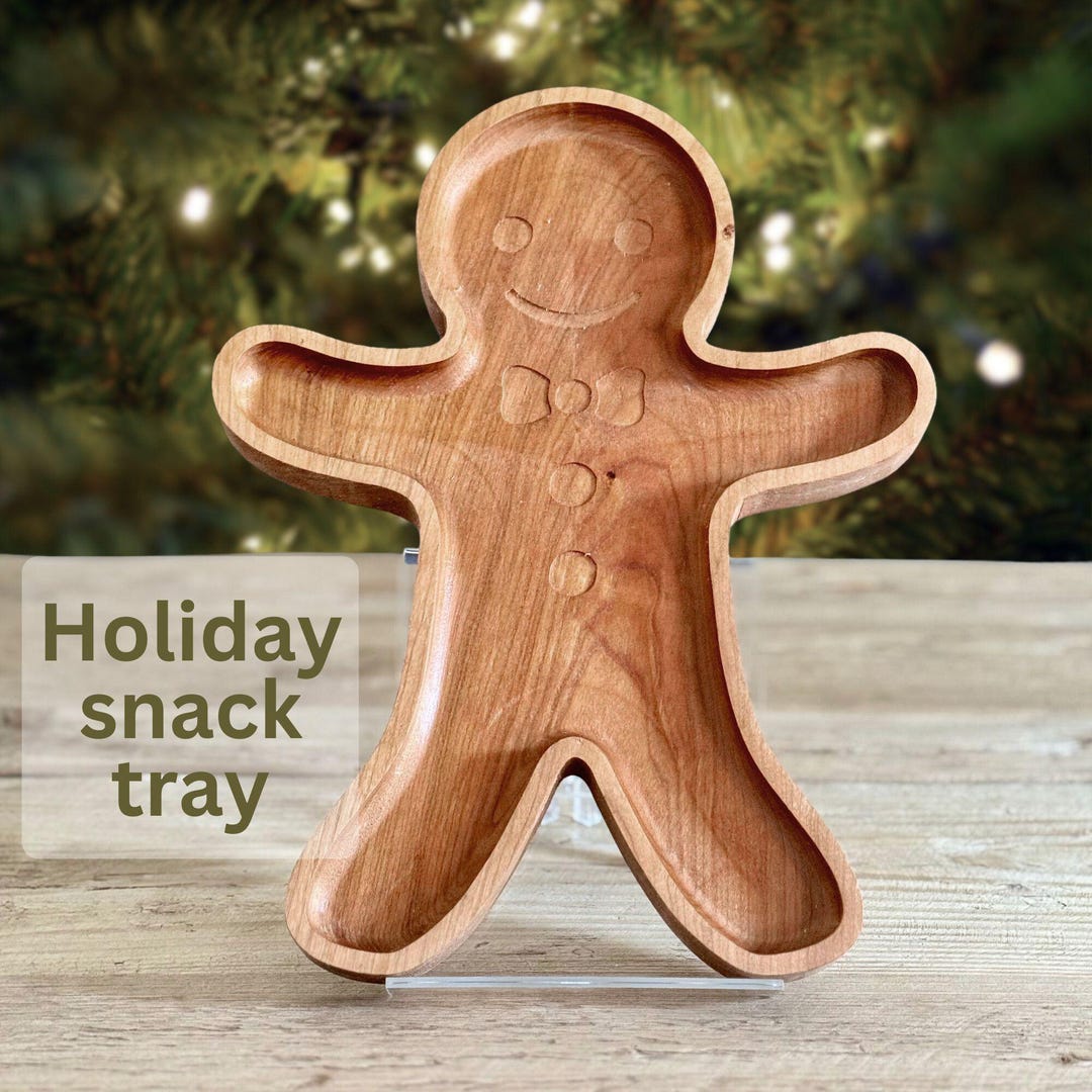 Gingerbread Christmas Tray for Christmas Cookies or Favorite Holiday ...